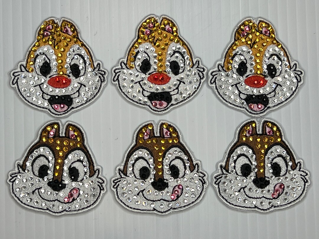 Bedazzled Disney Patch | Chip and Dale Patch | Crystal Patch | Disney ...