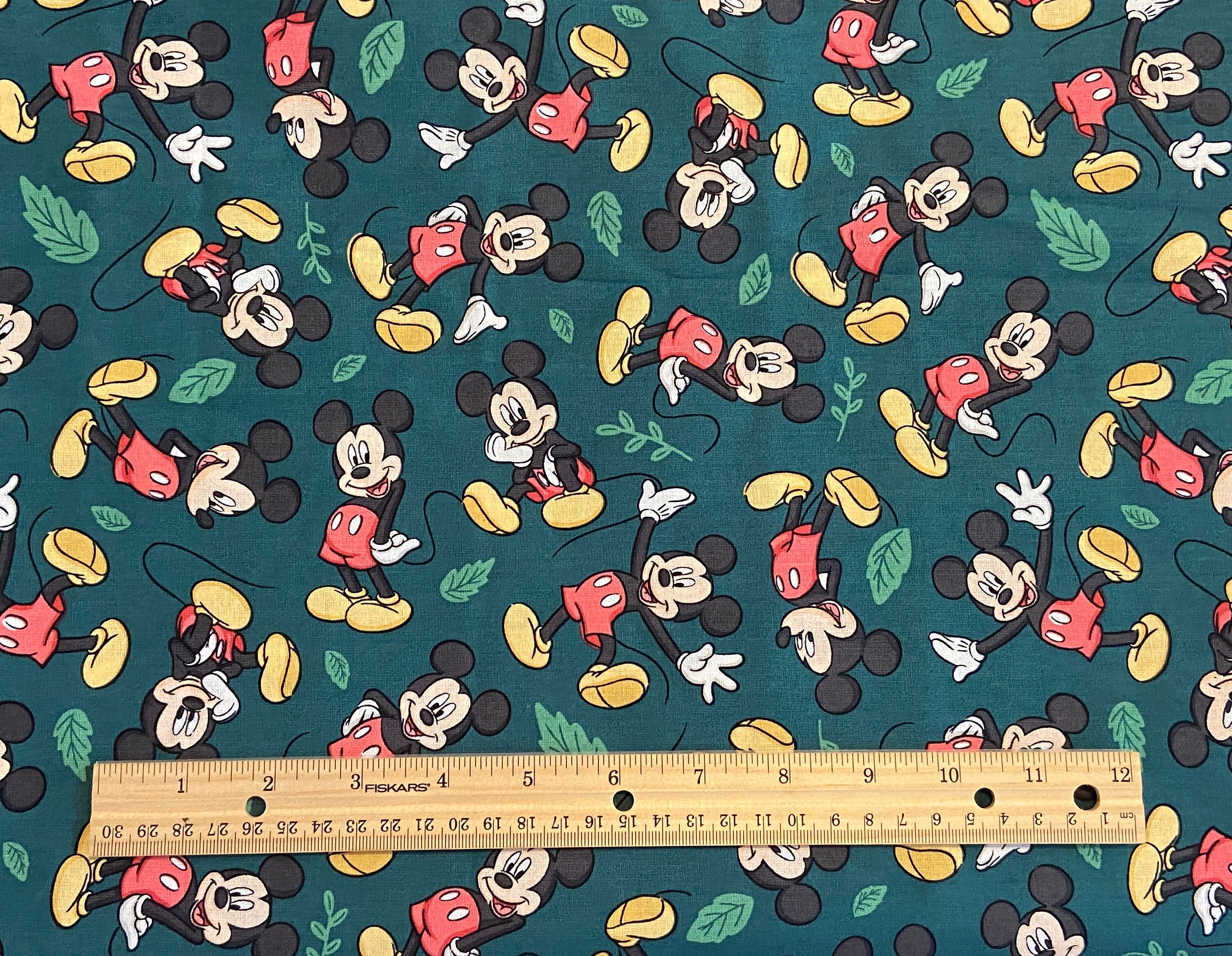 Mickey Fabric Mickey FALL GREEN Fabric Fat Quarter Fabric - Etsy
