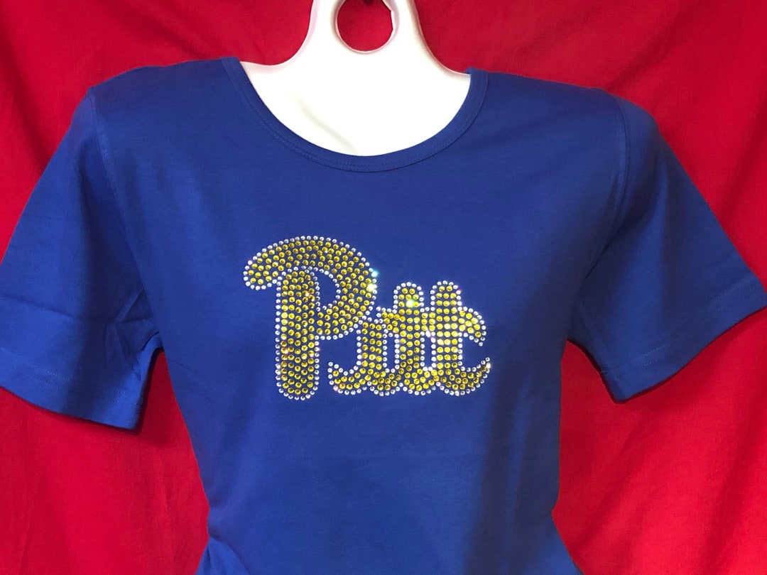 Pitt Panthers Pittsburgh Pitt University Rhinestone Crystal Womens ...