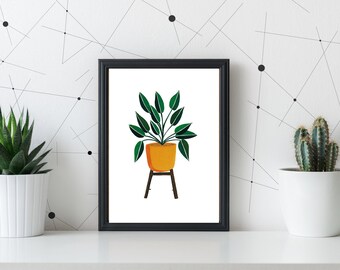 4 X 6 in Root for Each Other House Plant Print - Etsy