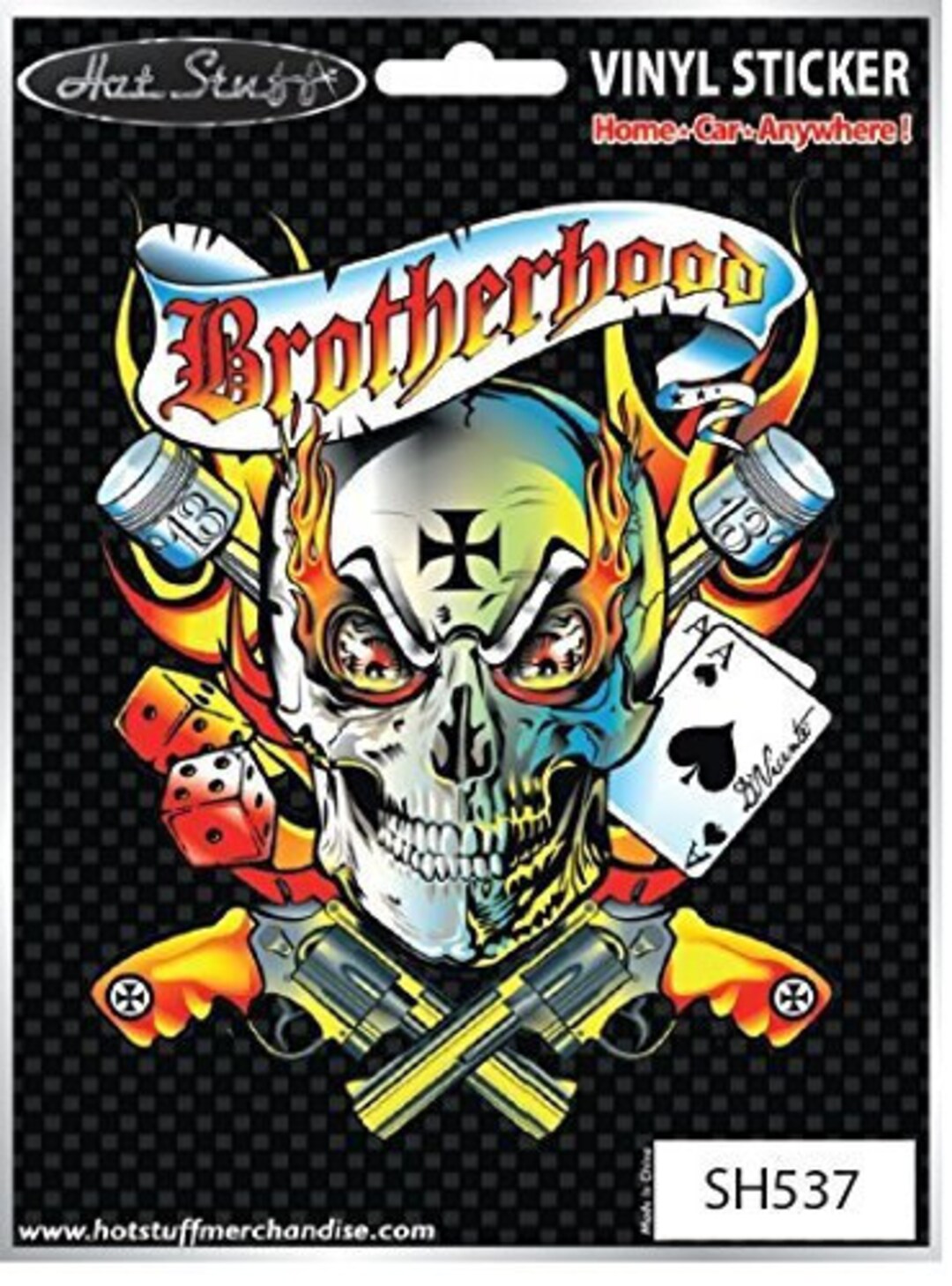 Gangster Brotherhood Skull Auto Sticker - Etsy