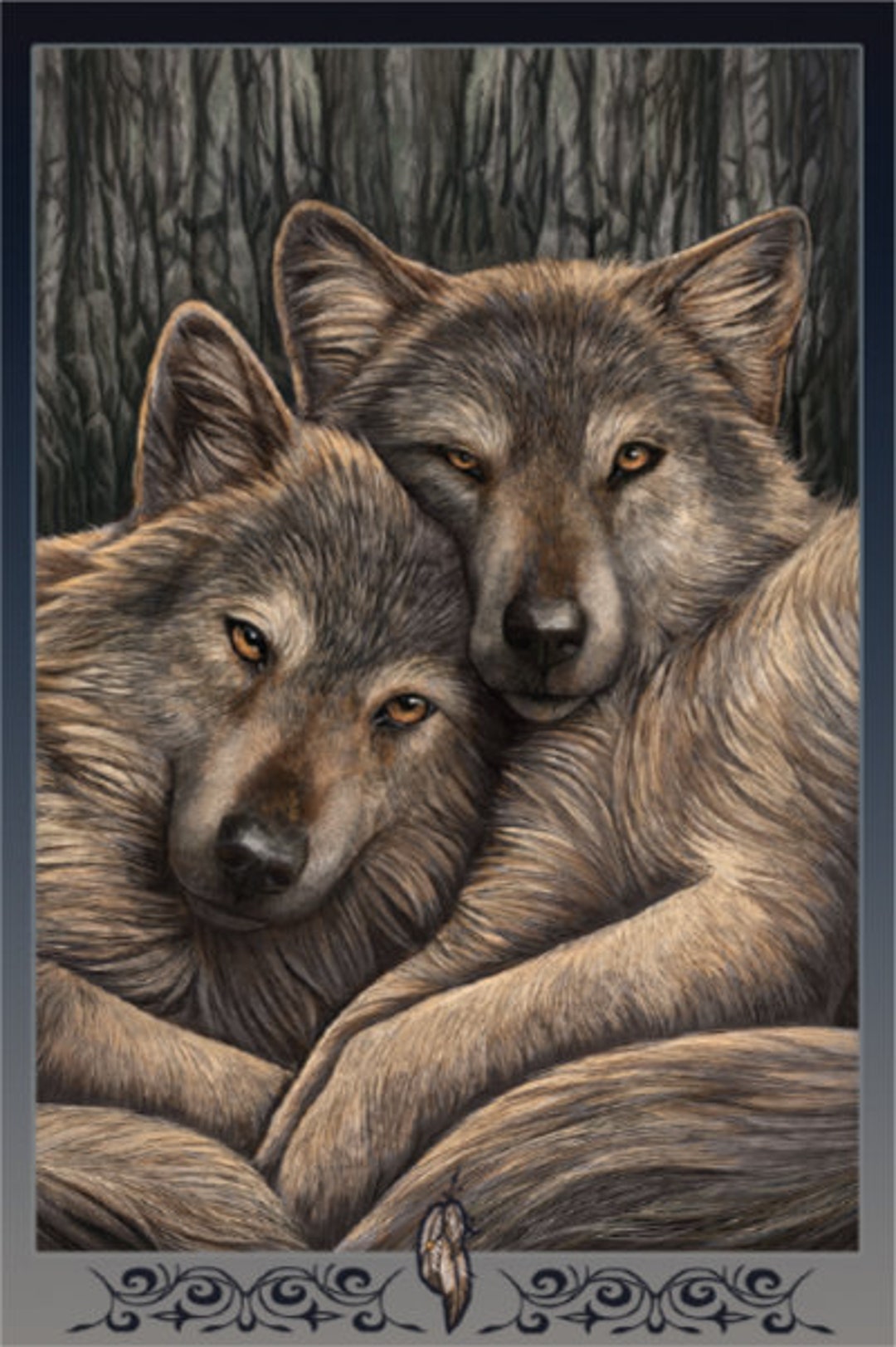 12x18 Loyal Companions Wolves Poster - Etsy
