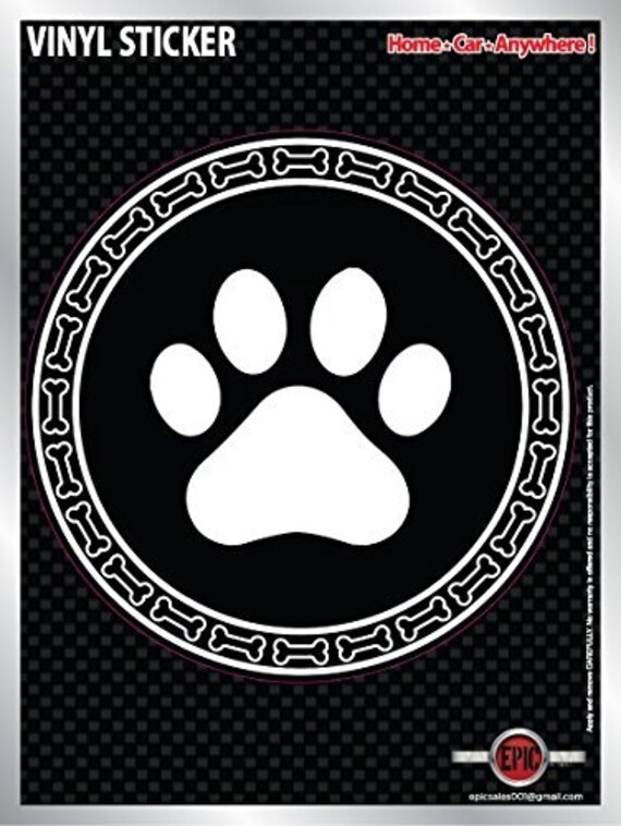 Tribal Paw Print Badge | Etsy