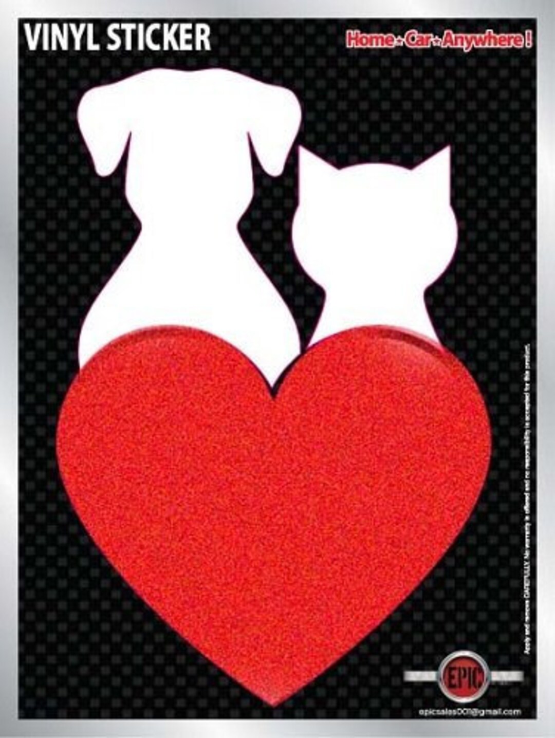 Animal Love Auto Sticker - Etsy