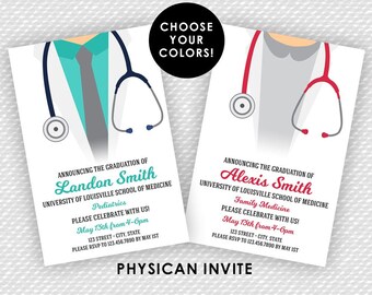 Doctor invitation | Etsy