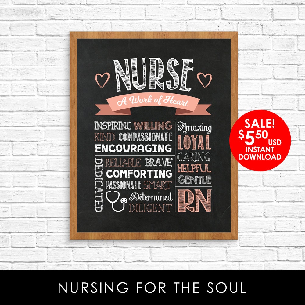 Nurse Sign RN Nurse Chalkboard Sign Nurse Gift Nurse - Etsy