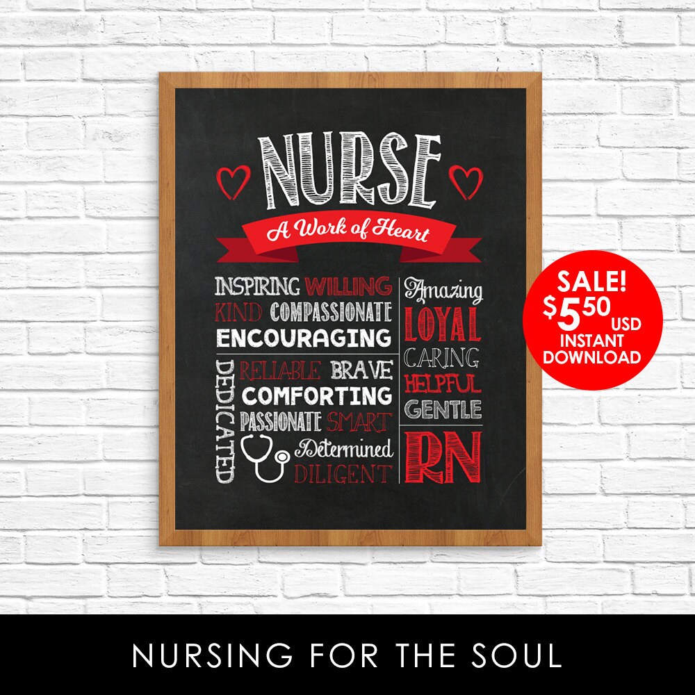 Nurse Sign - RN Nurse Chalkboard Sign - Nurse Gift - Nurse Graduation ...