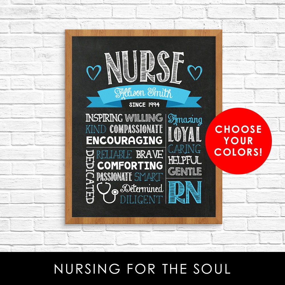 Nurses Day Gift - Nurse Chalkboard Sign - Nurse Gift - Nurse Graduation ...