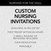 Nurse Invitation - Nurse Graduation Invitation - Striped Nursing Invite ...