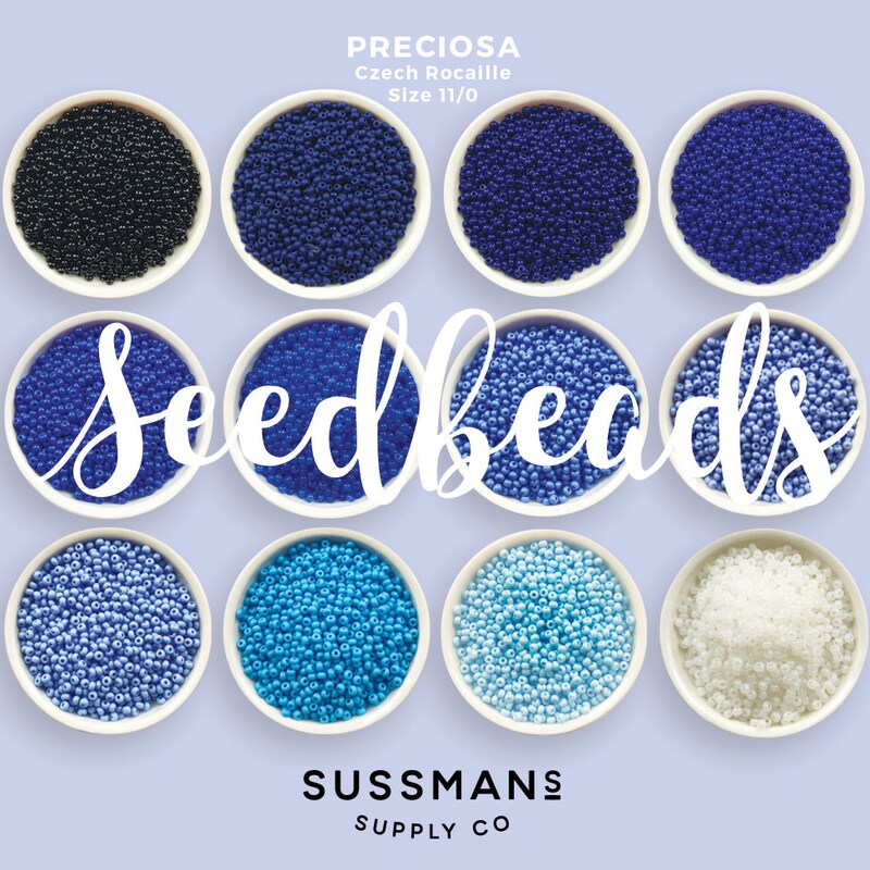 Blue Seed Beads - Etsy