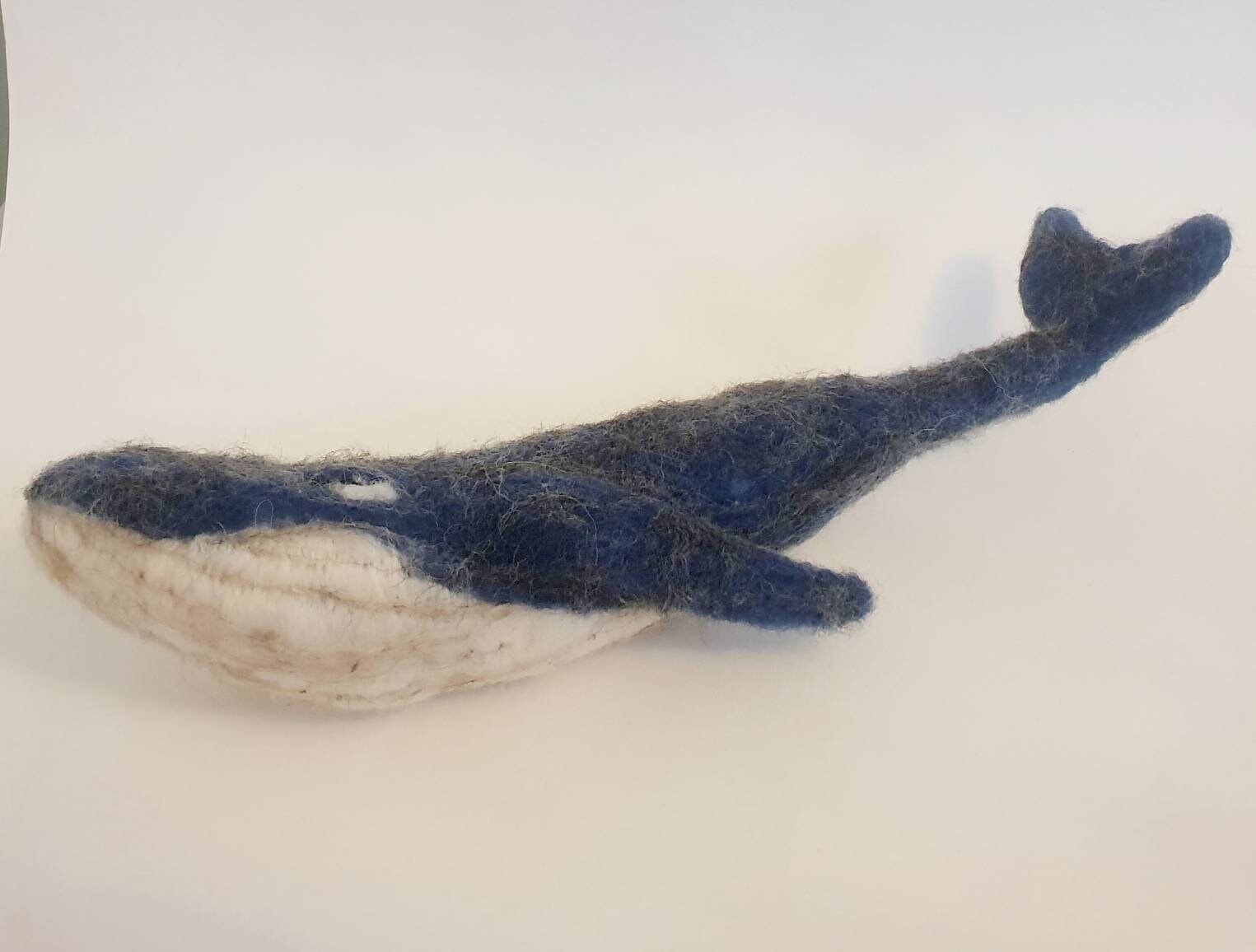Needle Felted Blue Whale Made to Order Unique Felt Gifts - Etsy