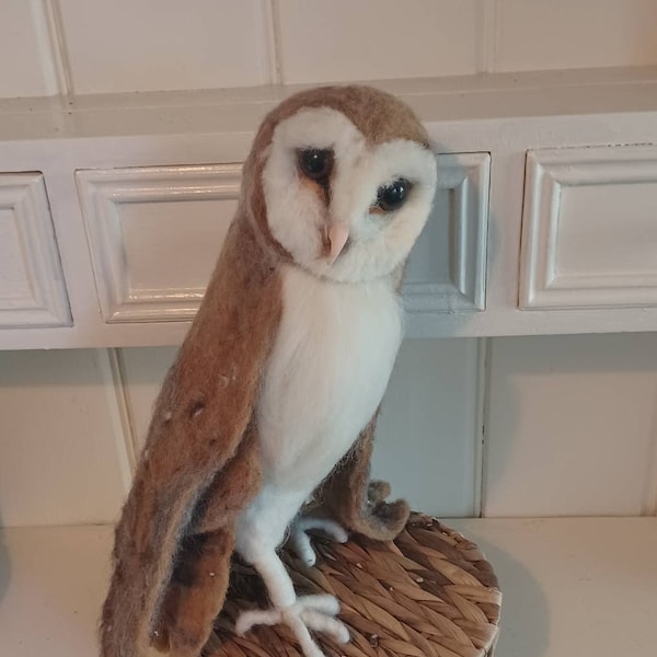 Needle Felted Owl - Etsy