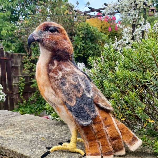 Hawk Sculpture - Etsy