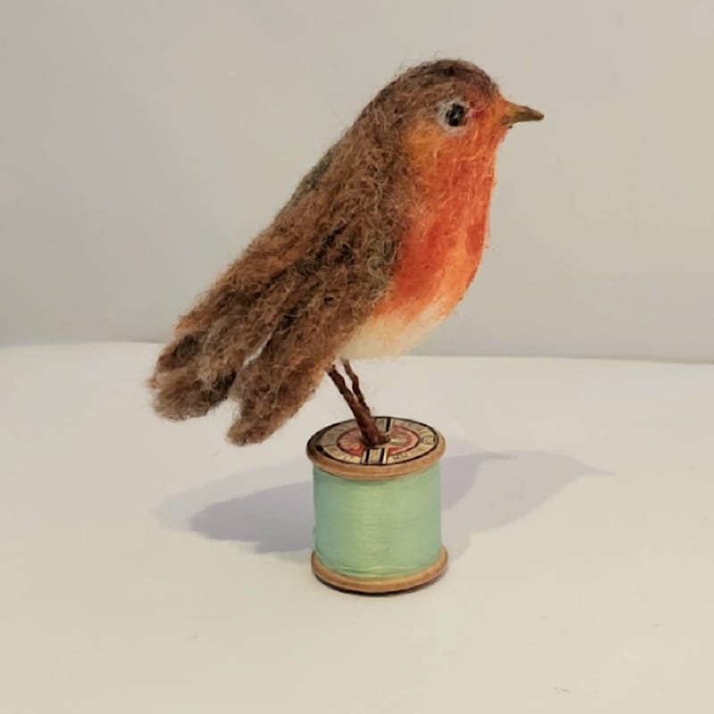 Needle Felted Robin - Etsy