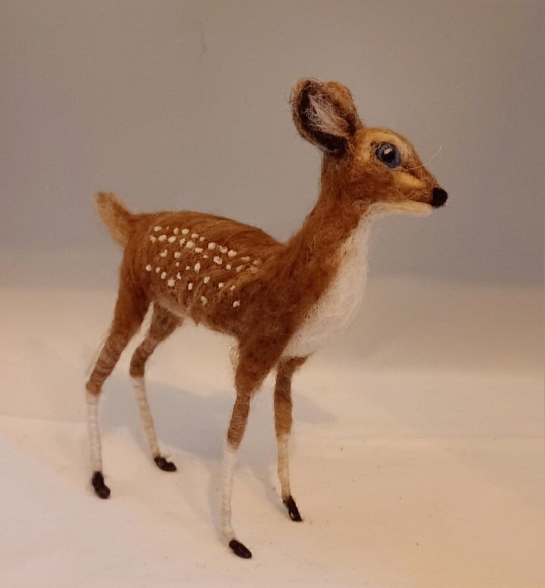 Needle Felted Fawn | Deer | Made to Order | Felt Gifts | Handmade ...