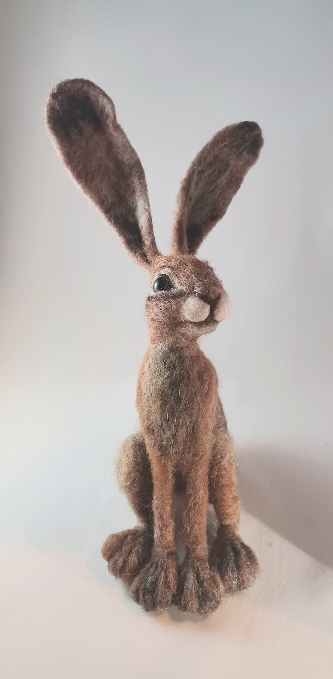Needle Felted Hare: Handmade Wool Fibre Sculpture - Etsy