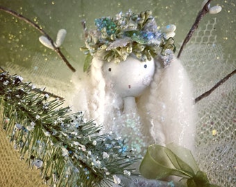 Christmas Tree Topper Woodland Fairy, Handcrafted Nature Inspired ...