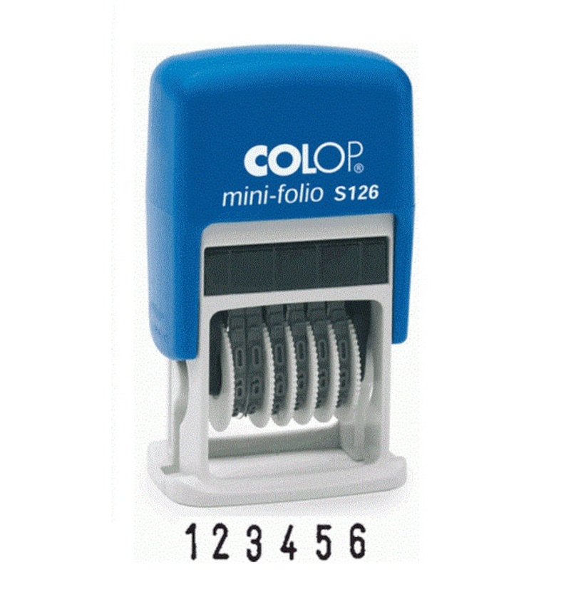 Number Stamp - Colop S126 - Six Digits - Self Inking Stamp - Etsy