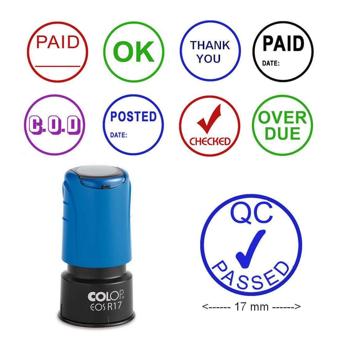 Round Stamp - Colop EOS R17 - 17mm - Company, Office, School, Business ...