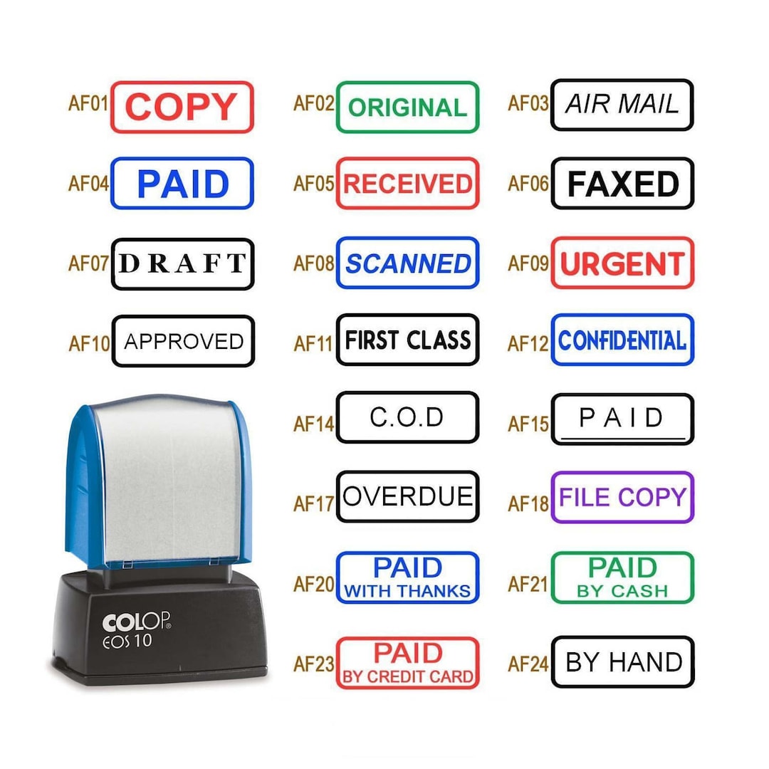 Stamp - Colop EOS 10 - 10x27mm - Company, Office, School, Business ...