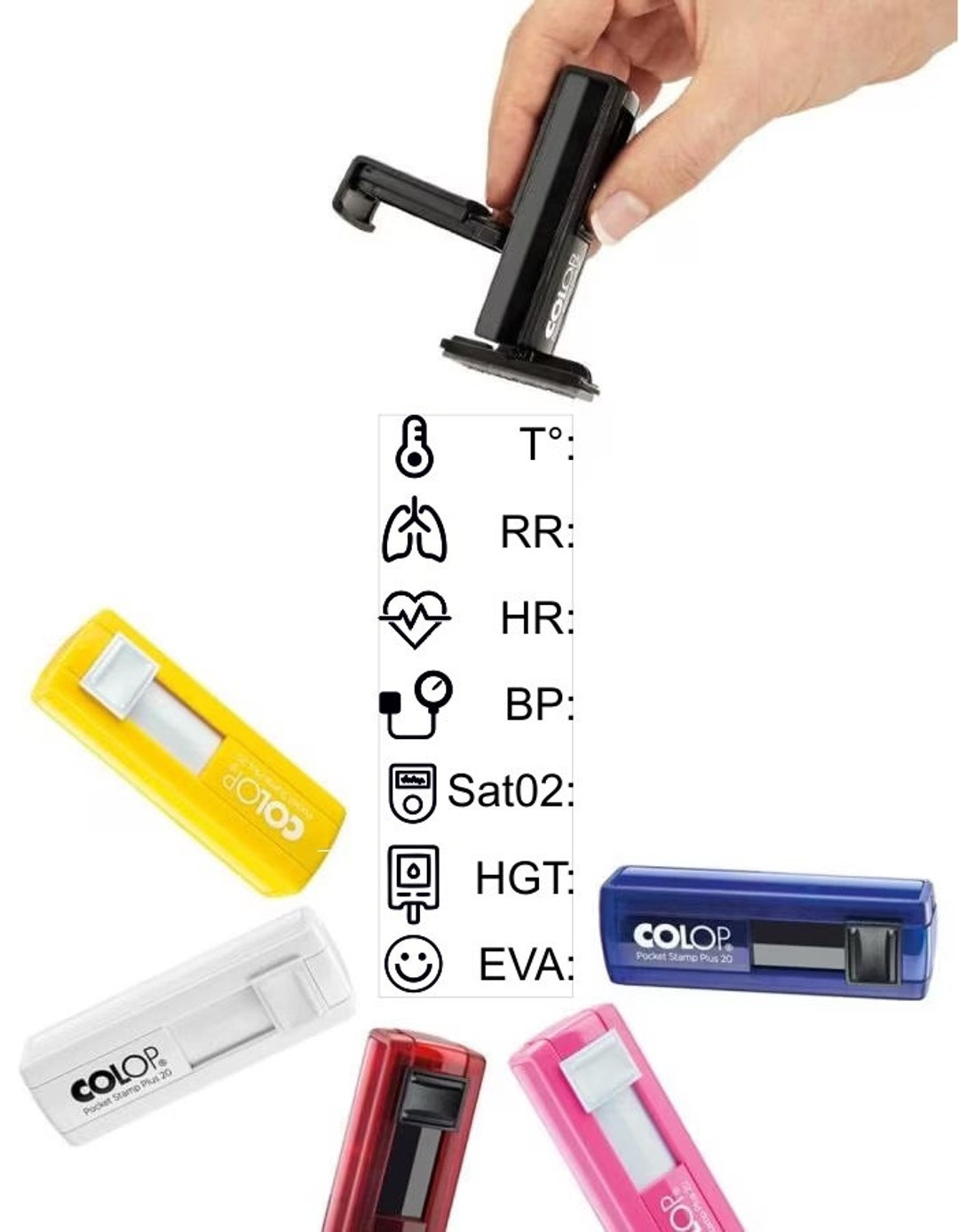 Medical Pocket Stamp for Doctors and Nurses 14x38mm - Etsy