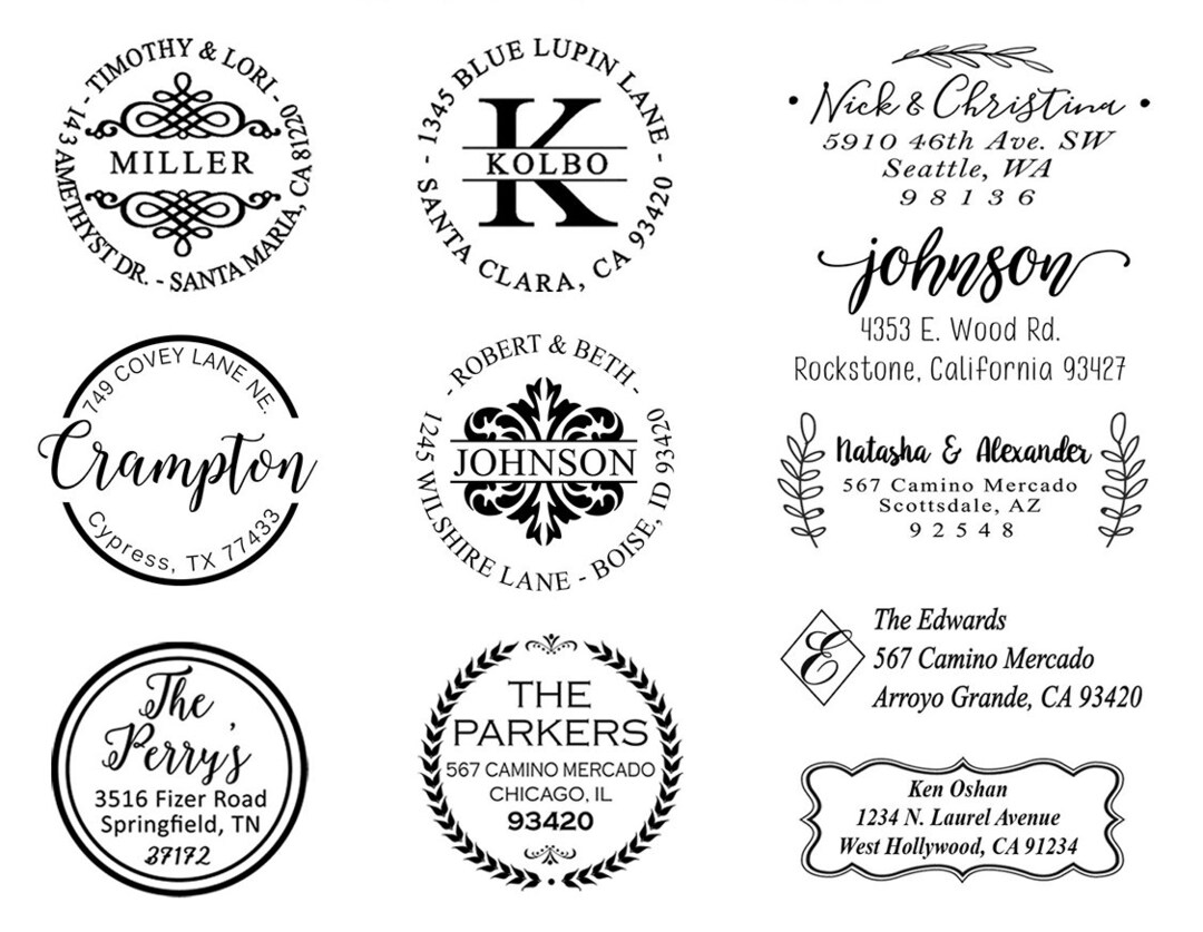 Digital Stamp Designs - Any Size and Shape - All File Formats - Vector ...