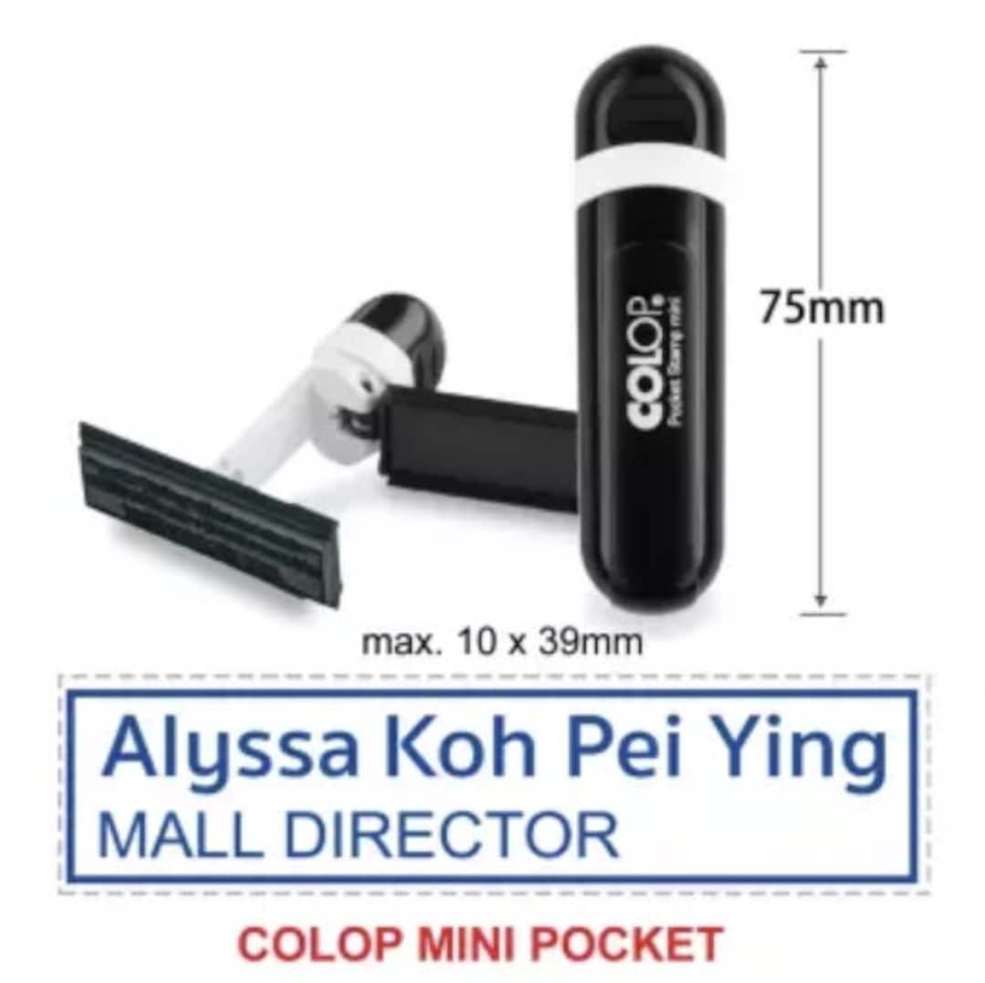 Pocket Stamp - Colop Pocket Stamp Mini - 10x39mm - Etsy