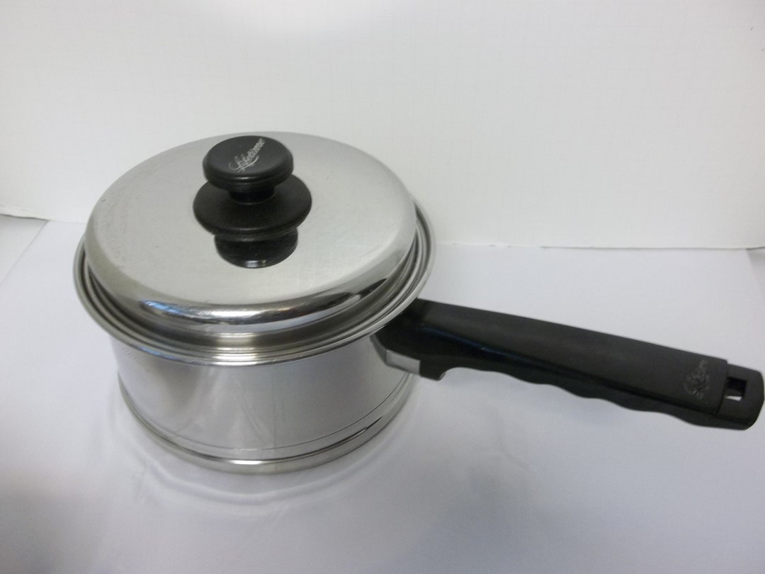 Vintage Lifetime Cookware, 1.75 Quart Pot With Lid, Long Handle, Custom ...
