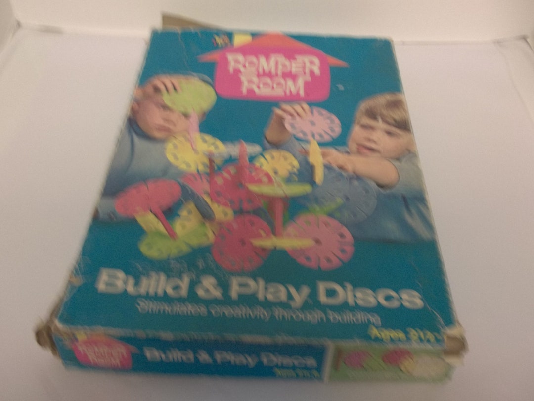 Very Rare, Vintage Romper Room Toy, Build and Play Disc, IOB, Box in ...