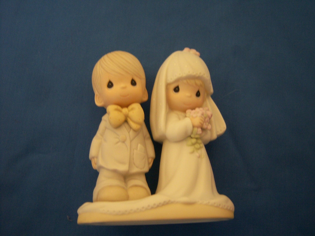 Precious Moments Bride and Groom Figurine E-3114 5.50 - Etsy