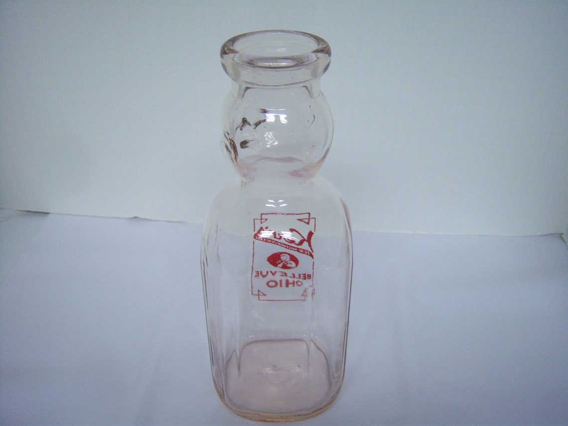 Vintage Baby Face Milk Bottle Kern's Baby Face Bottle | Etsy