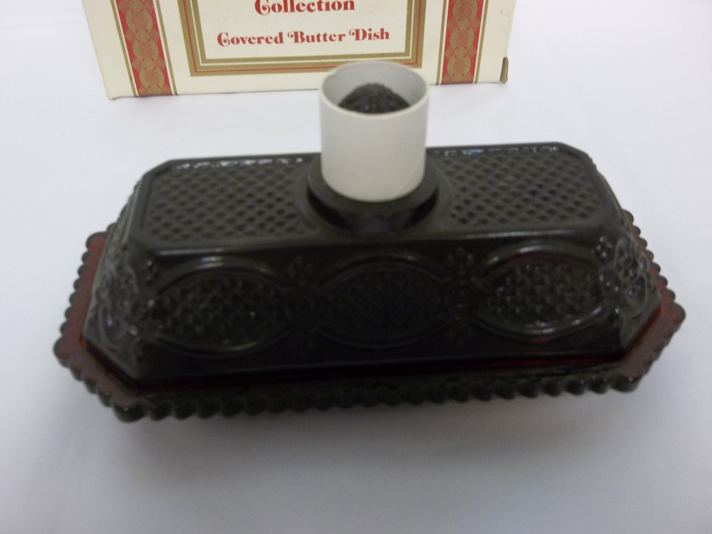 Avon Cape Cod Red Dinnerware Butter Dish and Lid IOB - Etsy