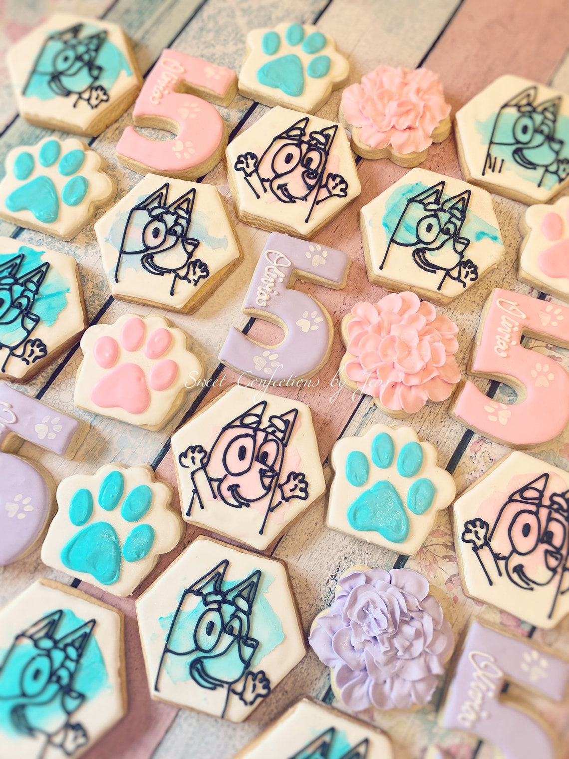 Blue Y Inspired Party Cookies - Etsy