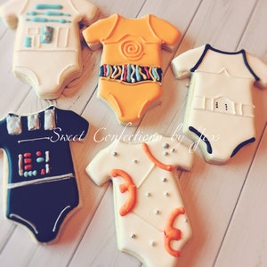 Star Wars Baby Onesie Cookies - Etsy
