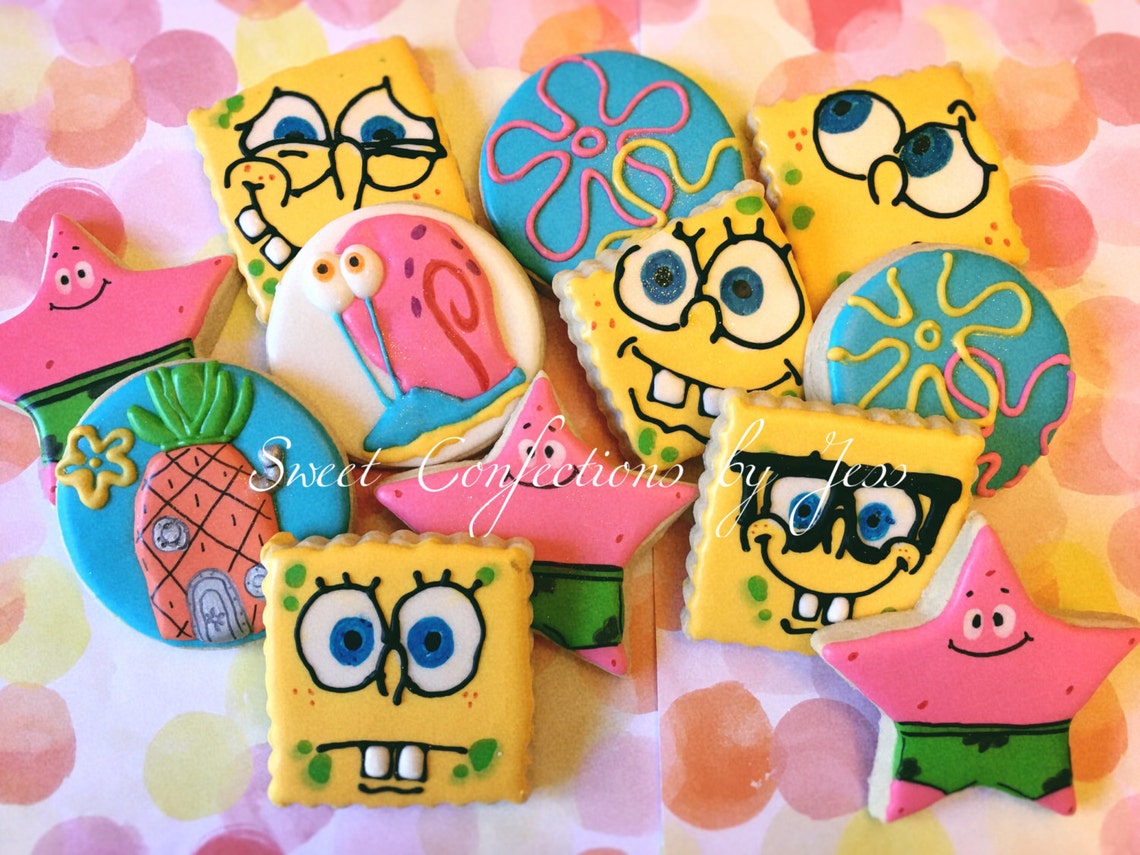 Sponge Bob Cookies - Etsy