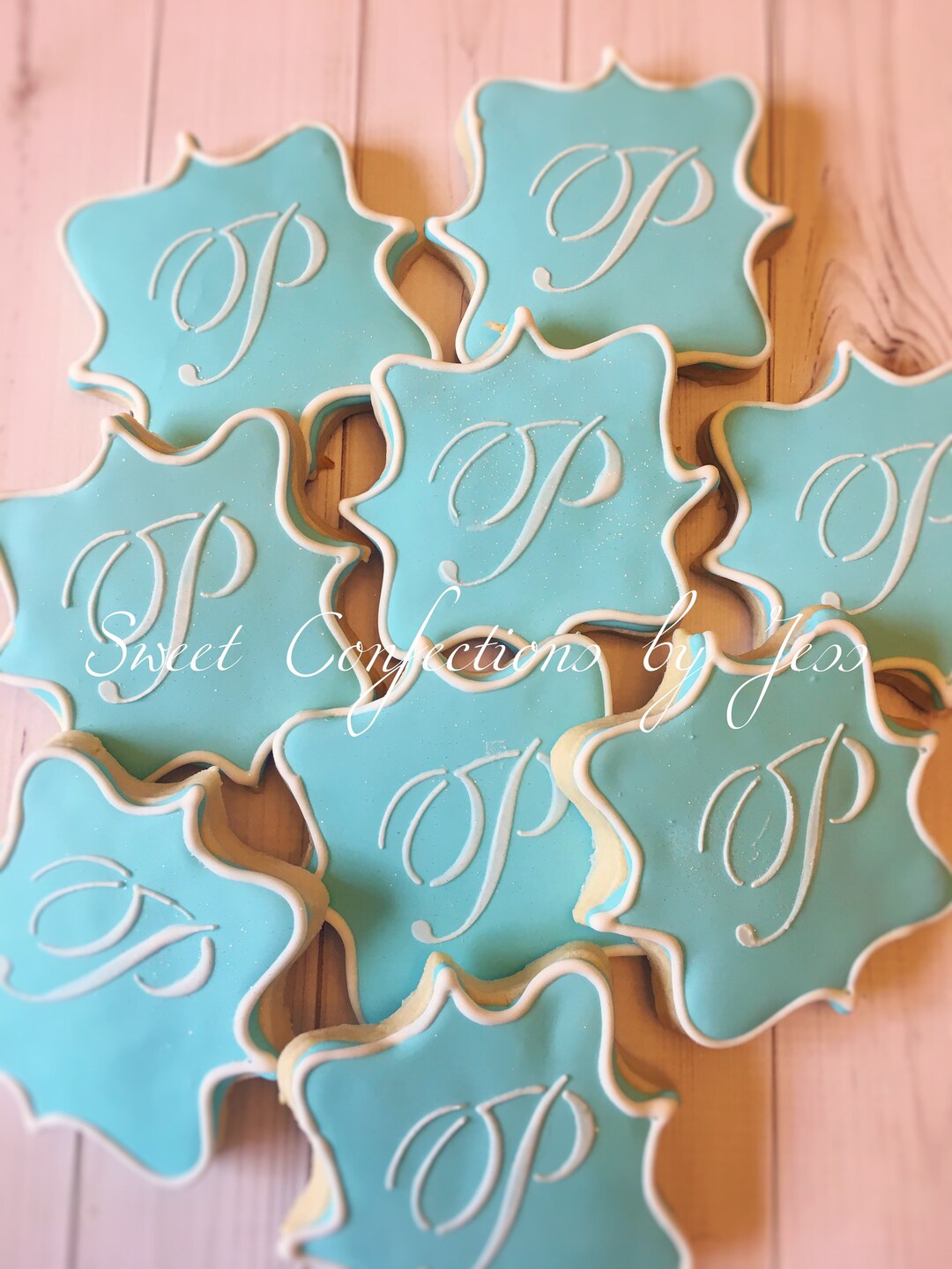 Wedding Initial Cookies - Etsy
