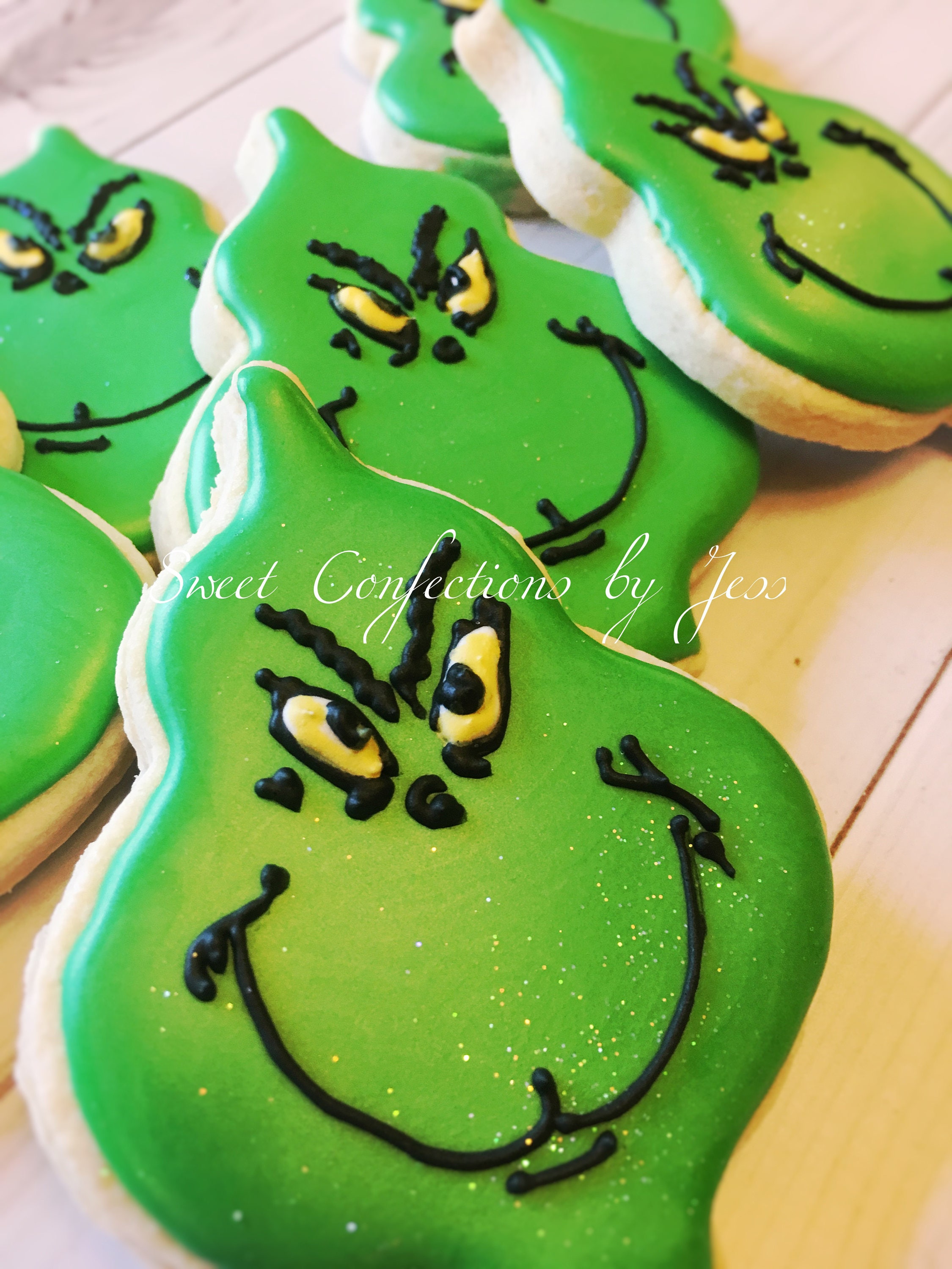 Grinch Christmas Cookies - Etsy