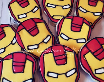 Iron Man Cookies - Etsy
