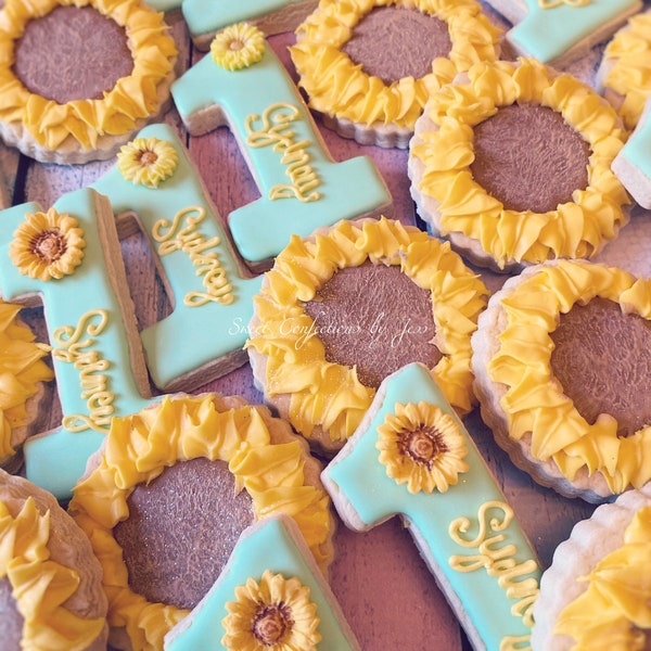 Sunflower Cookie - Etsy