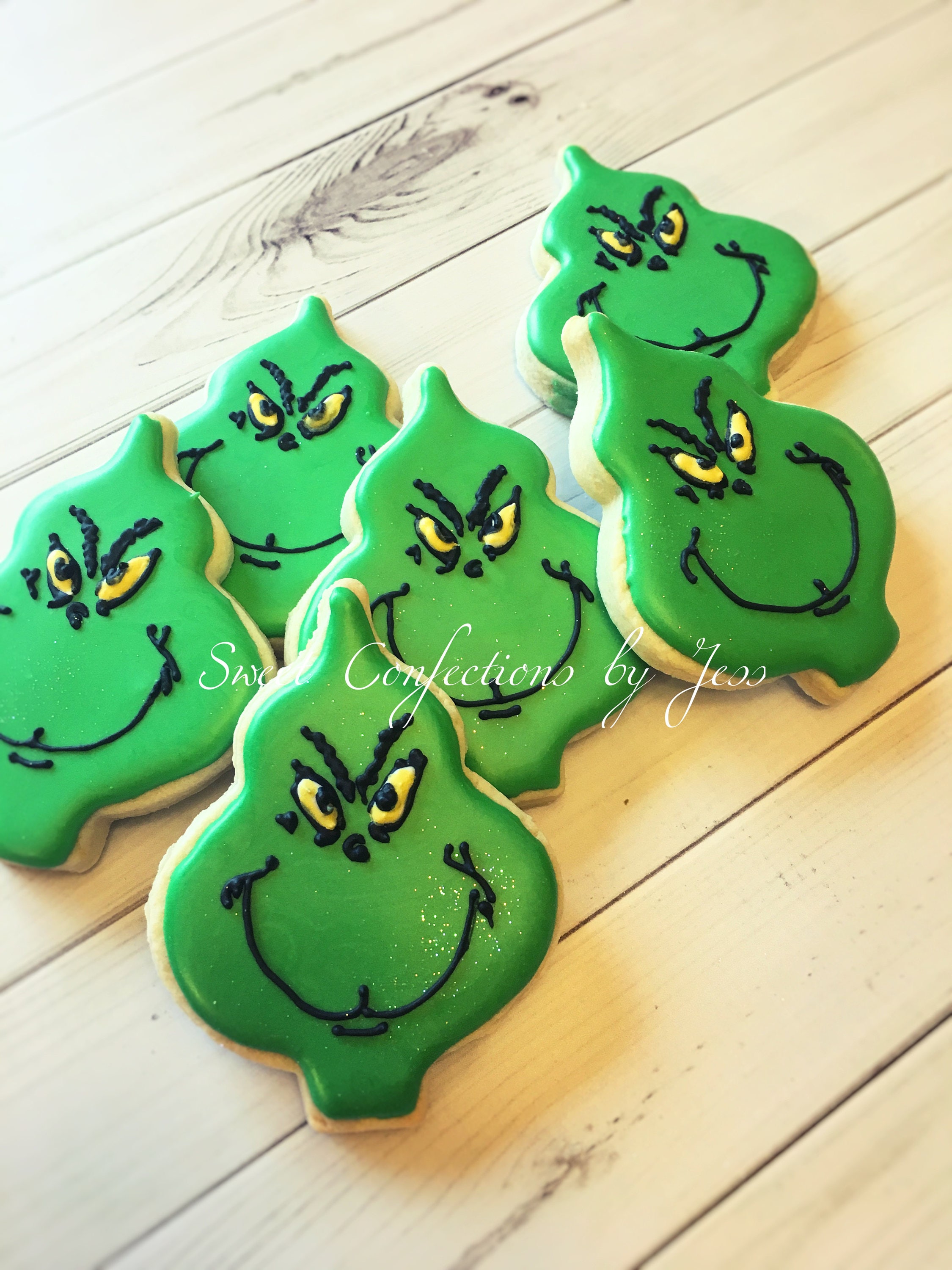 Grinch Christmas Cookies - Etsy