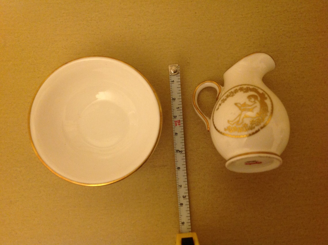 Spode Miniature Pitcher and Bowl Porcelain - Etsy