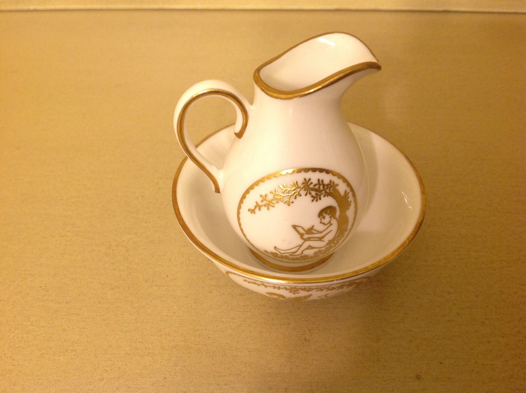 Spode Miniature Pitcher and Bowl Porcelain - Etsy