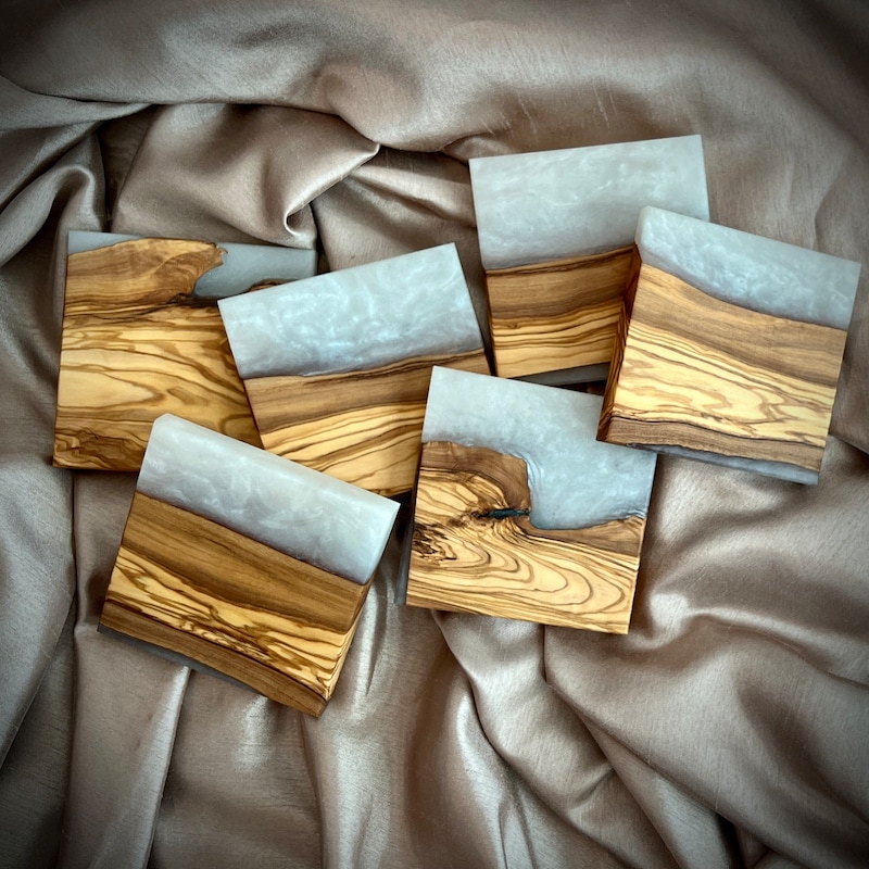 Epoxy Coasters - Etsy