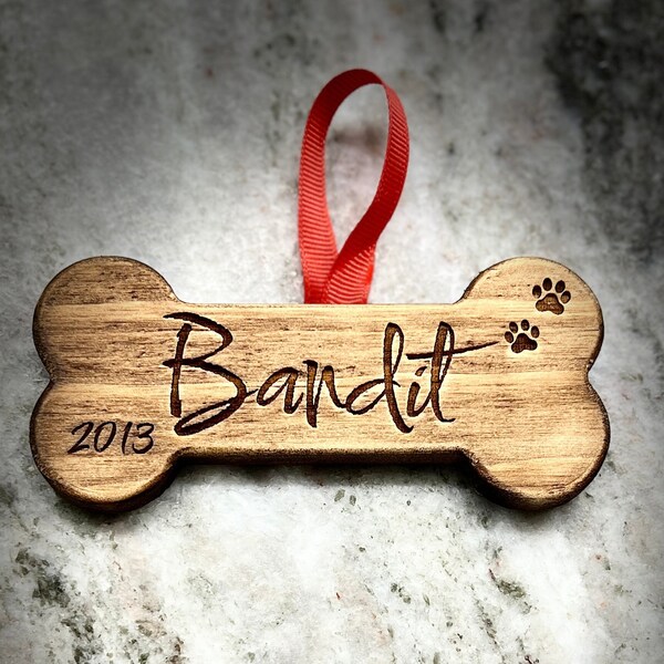 Dog Bone Ornament - Etsy