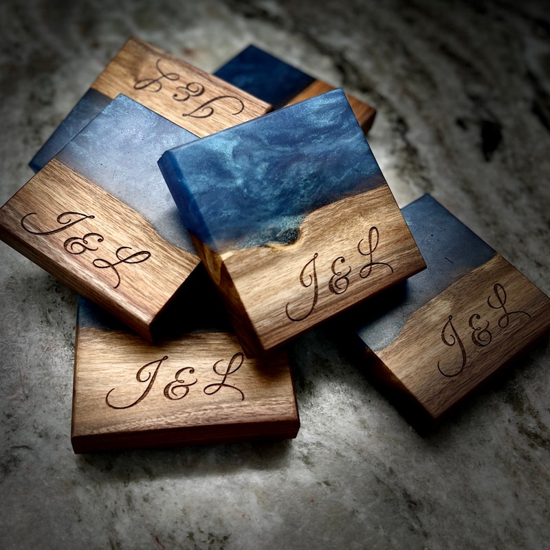 Epoxy Coasters - Etsy