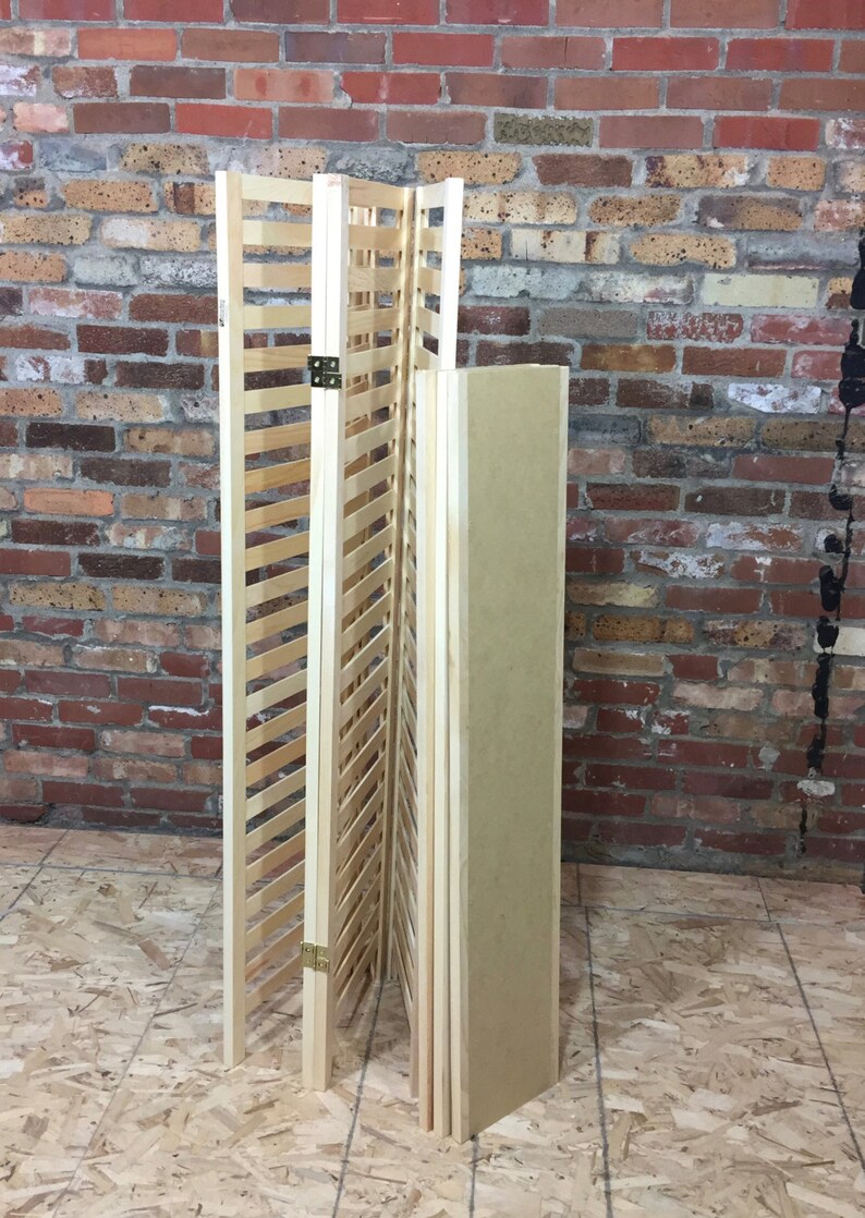 Portable Display Shelving Unit Four panel display unit with | Etsy