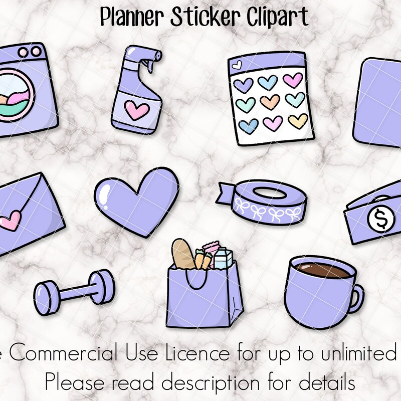 Planner Icon Clipart - Etsy