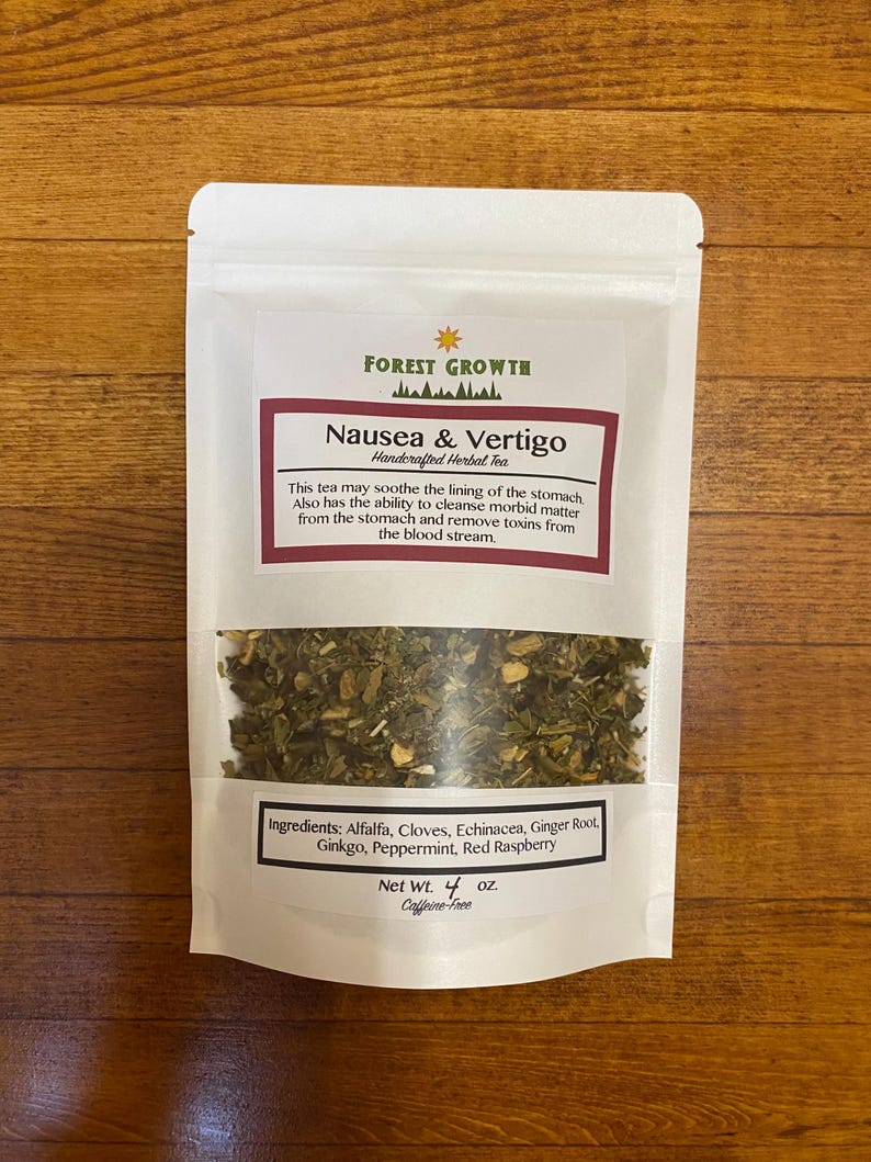 Nausea & Vertigo Herbal Tea - Etsy