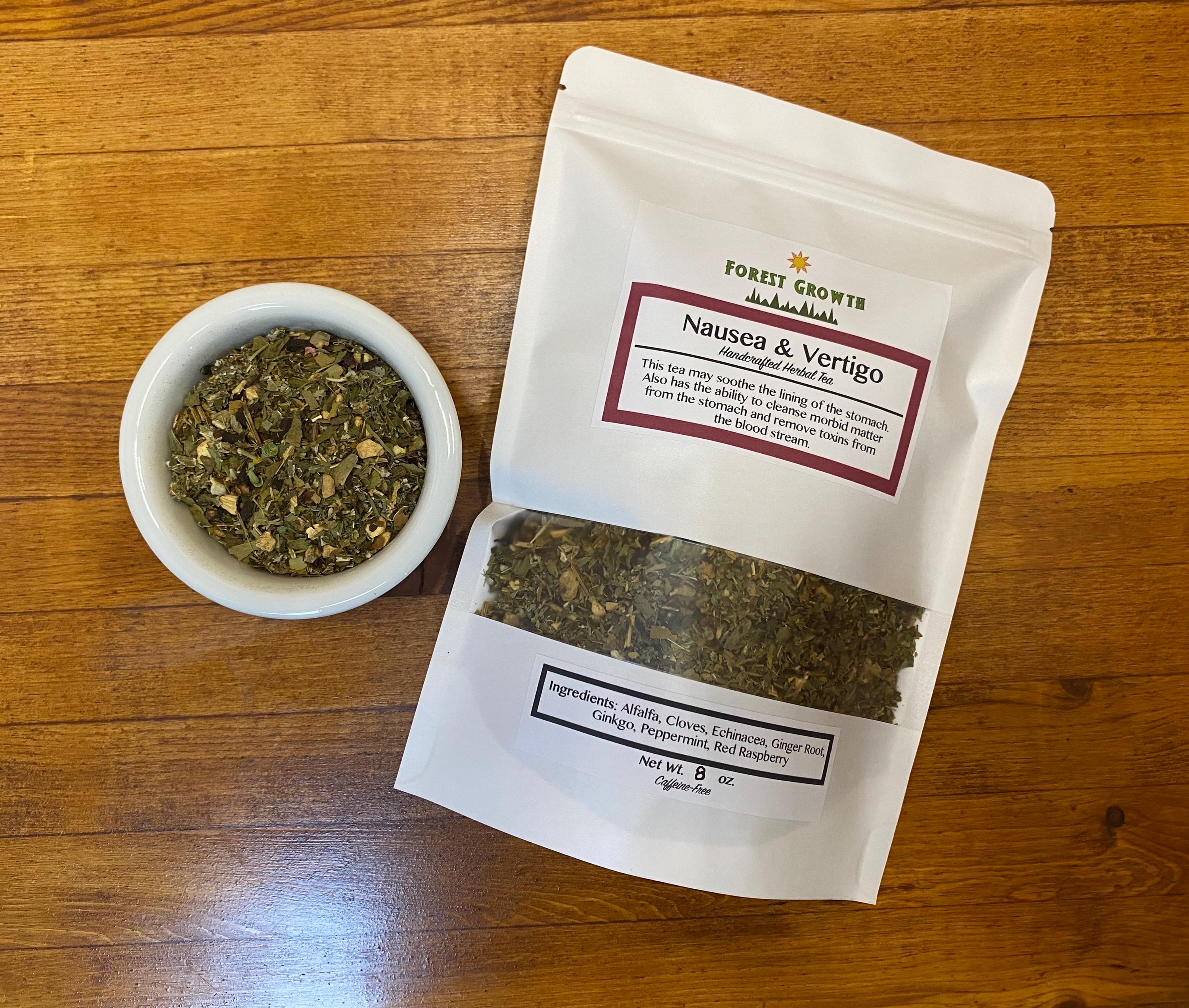 Nausea & Vertigo Herbal Tea - Etsy