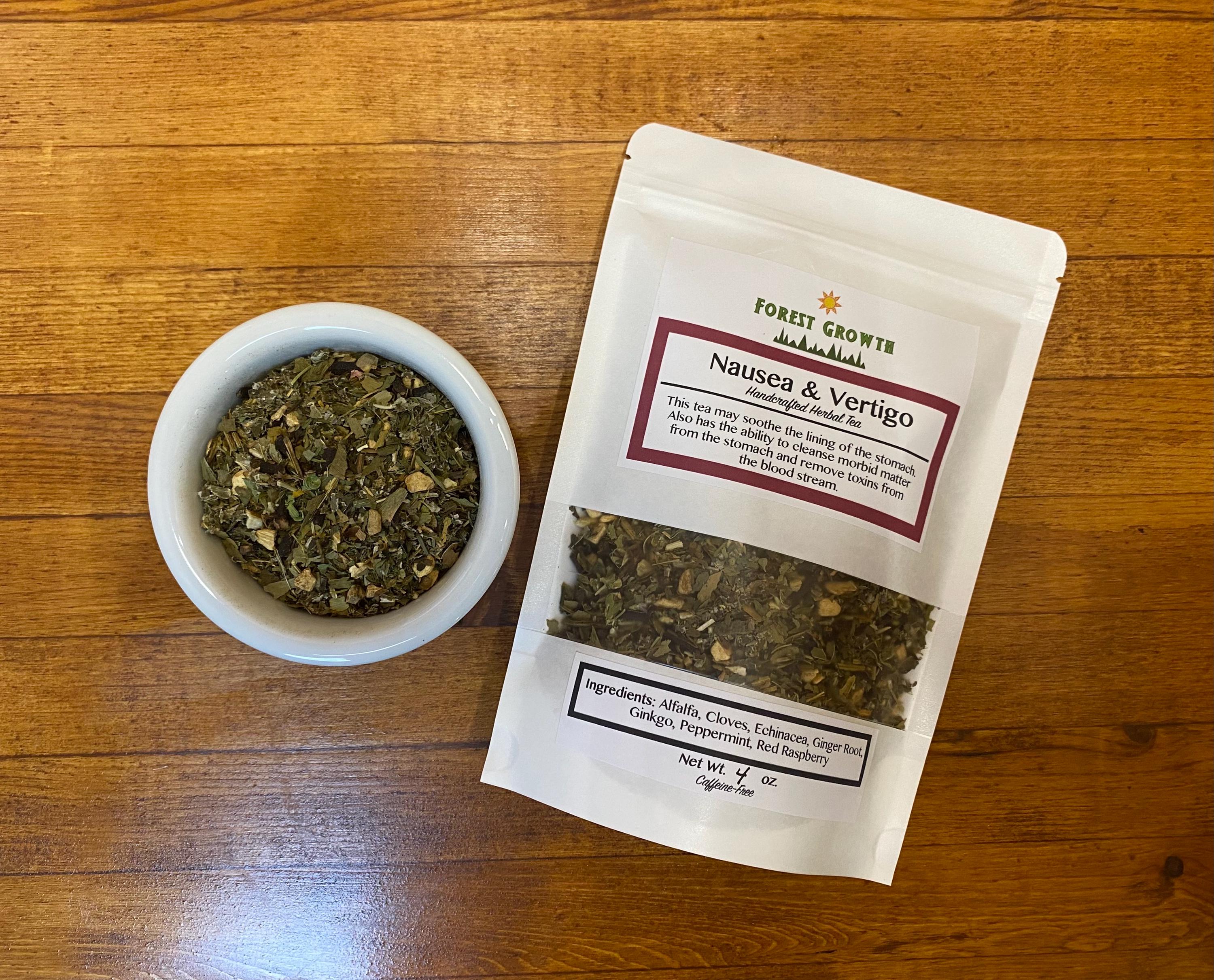 Nausea & Vertigo Herbal Tea - Etsy